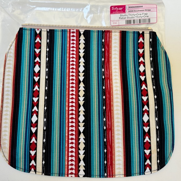 thirty-one | Bags | Nwt Studio Thirtyone Flap In Southwest Stripe ...